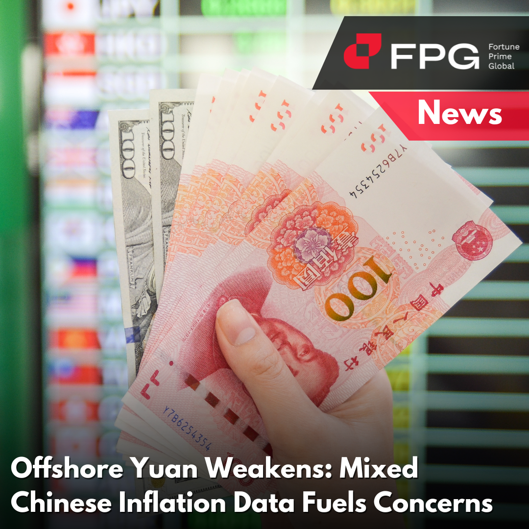 Offshore Yuan Weakens: Mixed Chinese Inflation Data Fuels