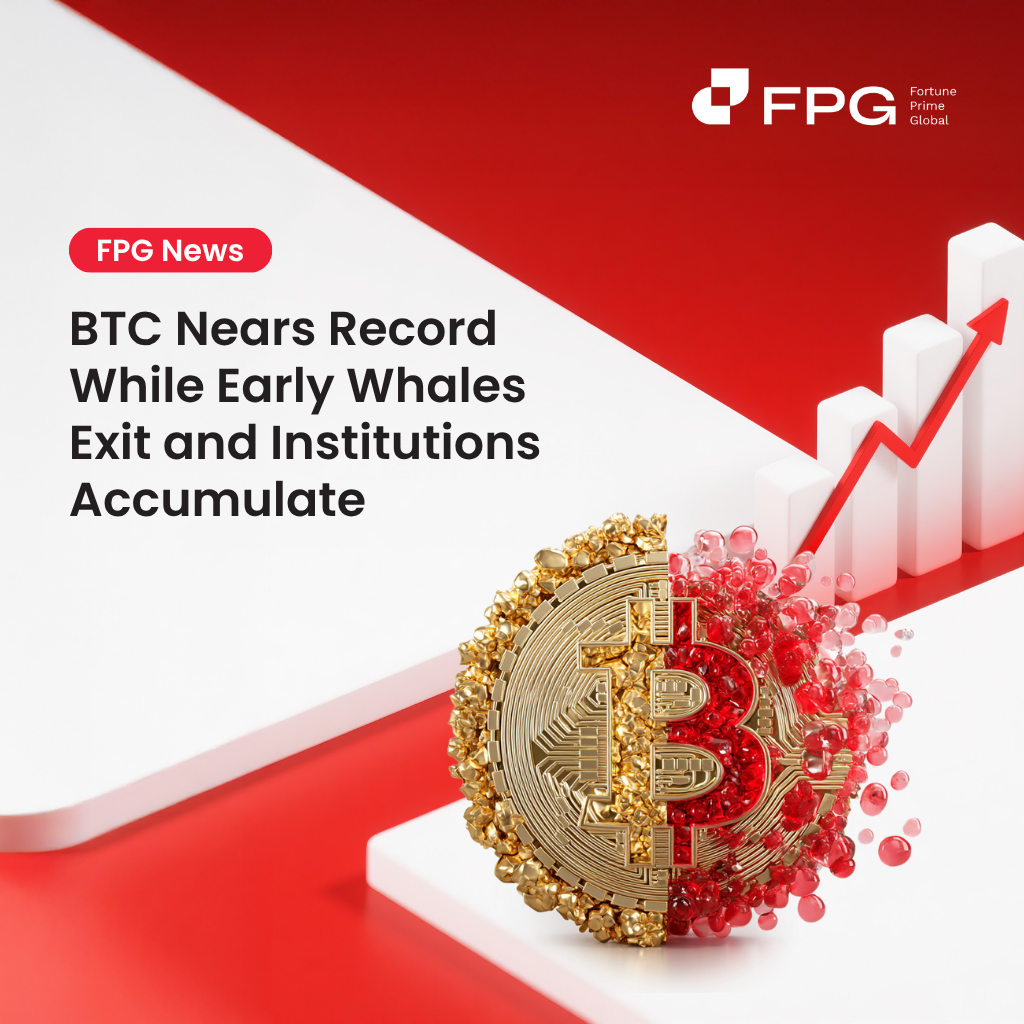BTC Nears Record While Early Whales Exit